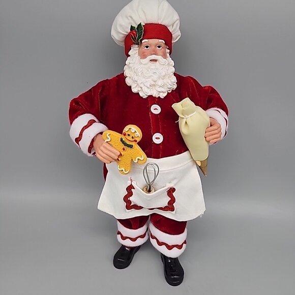 Unbranded | Holiday | Santa Claus Statue Baker Gingerbread 1 Figurine ...